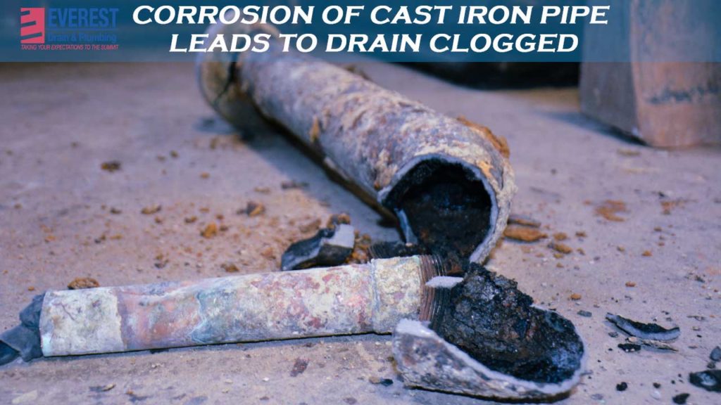 Rusted Ductile Iron Pipe makes Drain Clogged | Toronto